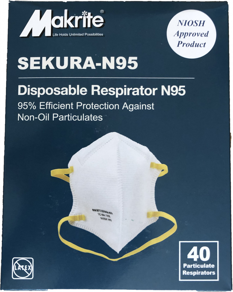 NIOSH Certified Makrite Round or Folded N95 Mask - Biz Incubate